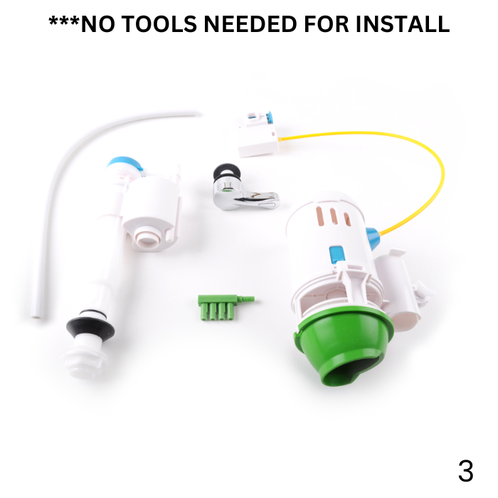 2” Flapper and Chain Eliminator Quick Connect Valve Conversion Kit ...