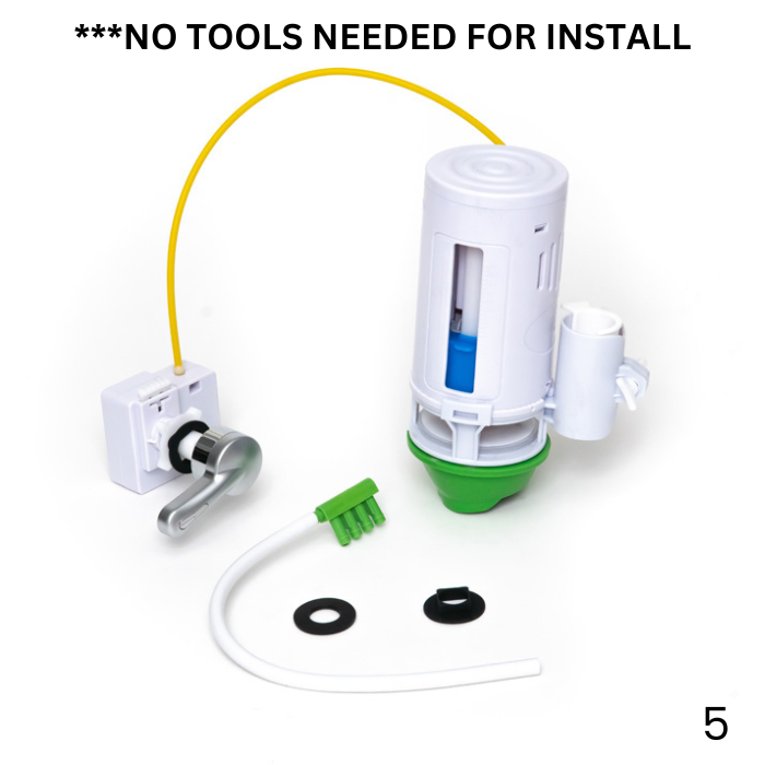 2” Dual Flush Quick Connect Valve Conversion Kit and Overflow Water ...